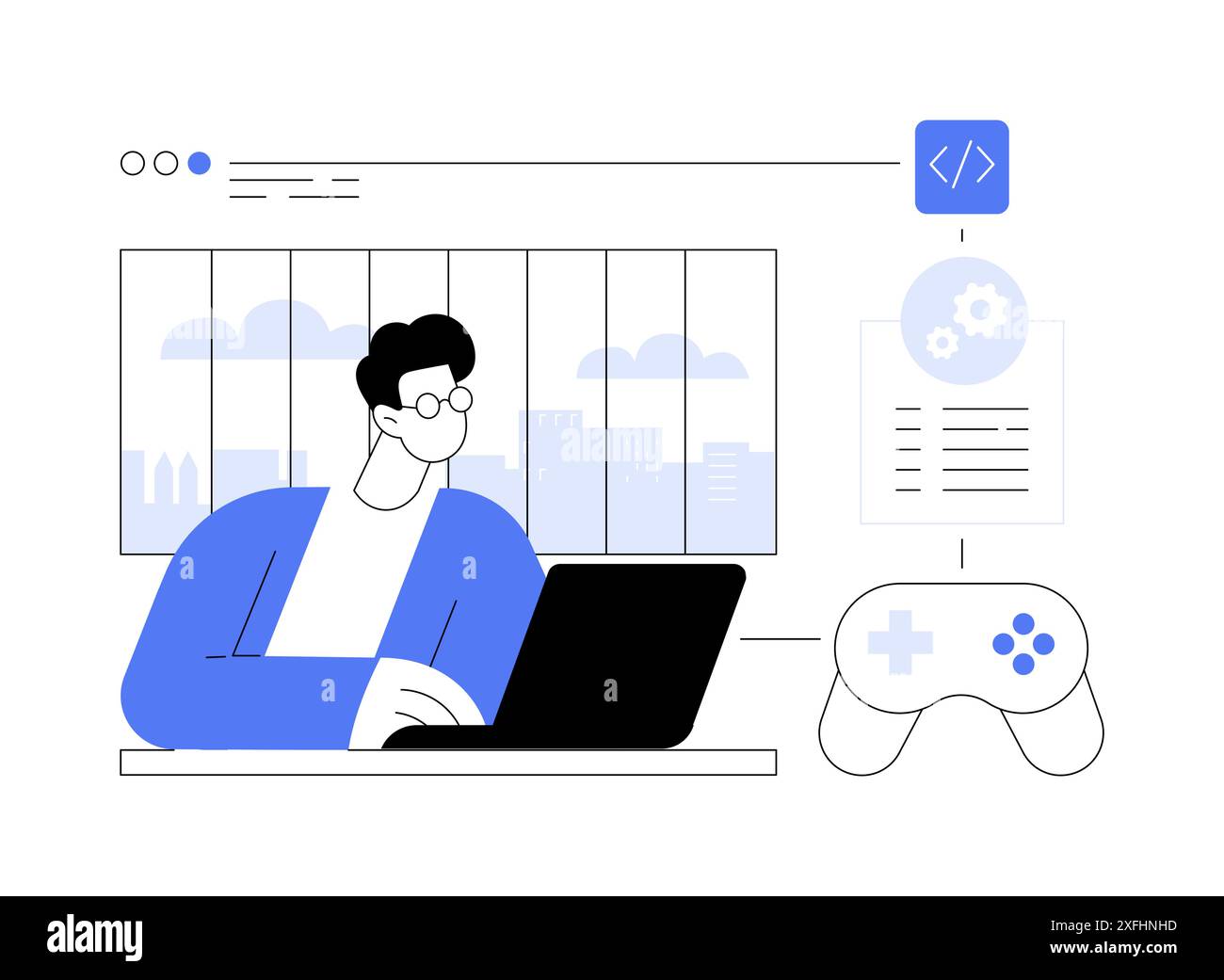 Online game development abstract concept vector illustration Stock Vector Image & Art - Alamy