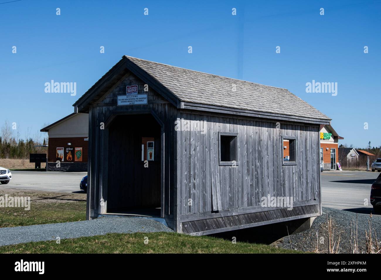 Shortest wooden covered bridge at the Covered Bridge Potato Chip ...