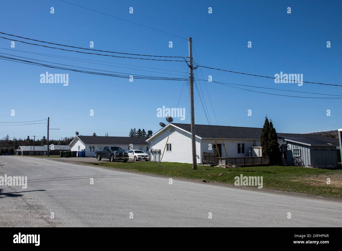 Industrial Park Street in Perth-Andover, New Brunswick, Canada Stock ...