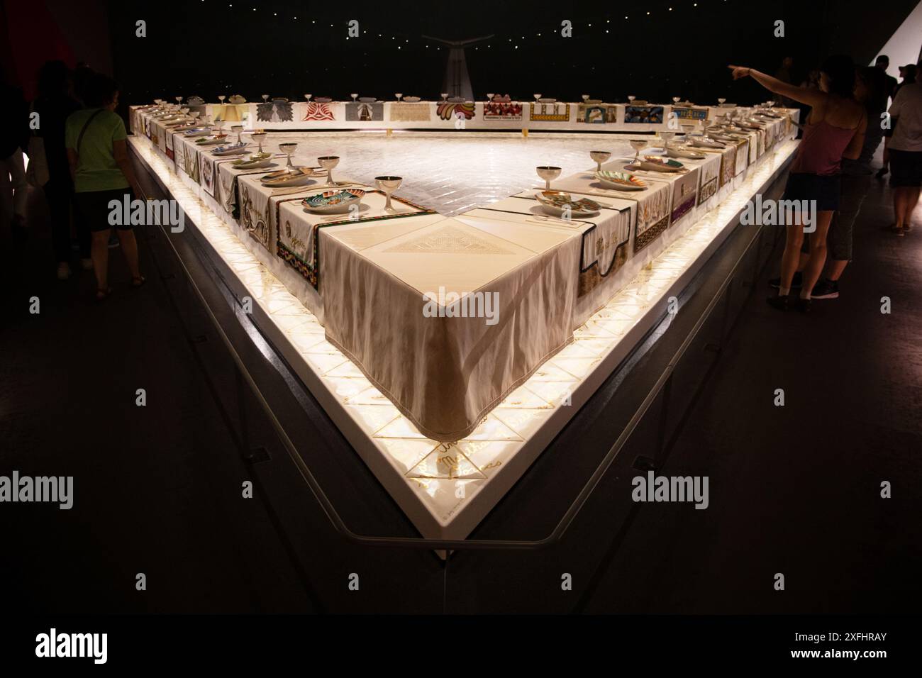 A view of items displayed at the Brooklyn Museum in New York City Stock ...