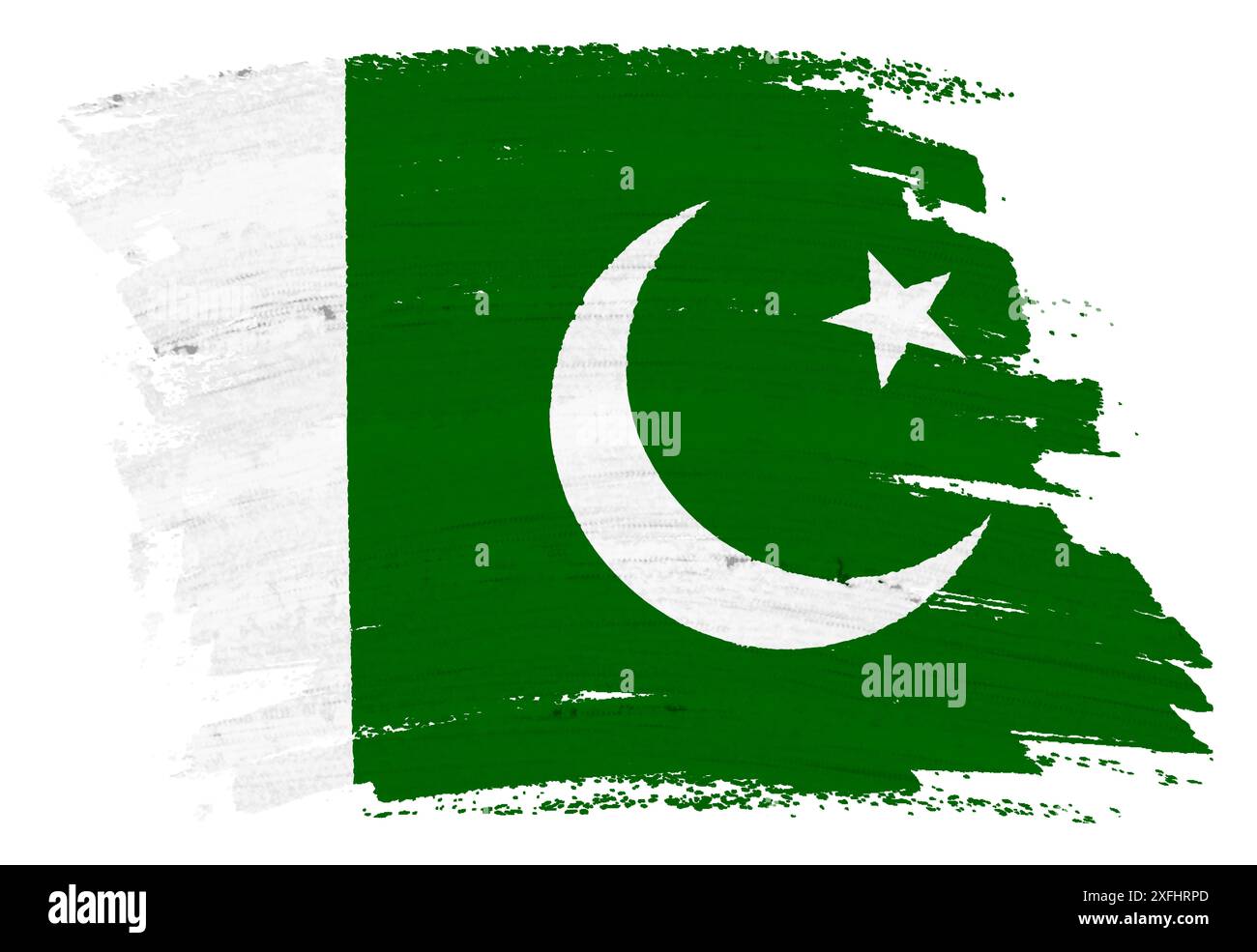 Drawing flag pakistan Cut Out Stock Images & Pictures - Alamy
