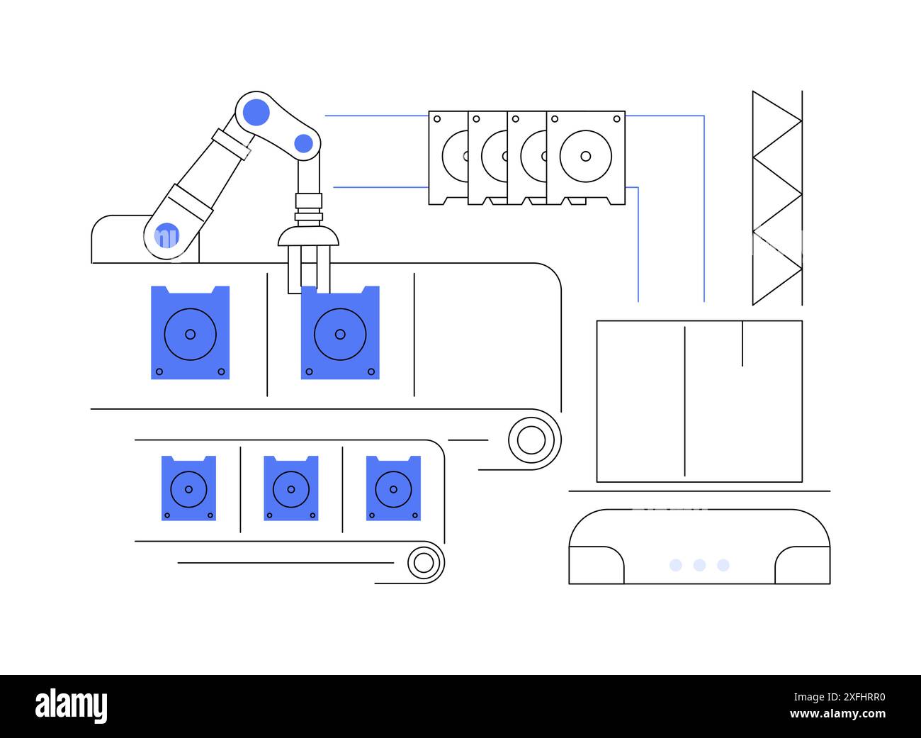 Digital components production Stock Vector Images - Alamy