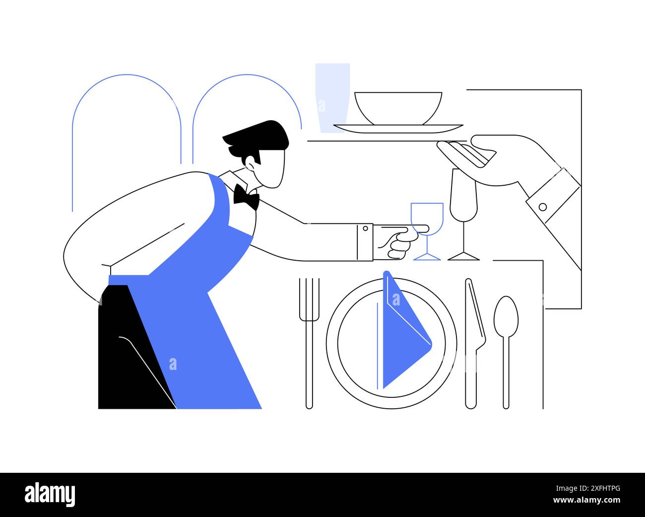 Table setting for infographic Cut Out Stock Images & Pictures - Alamy