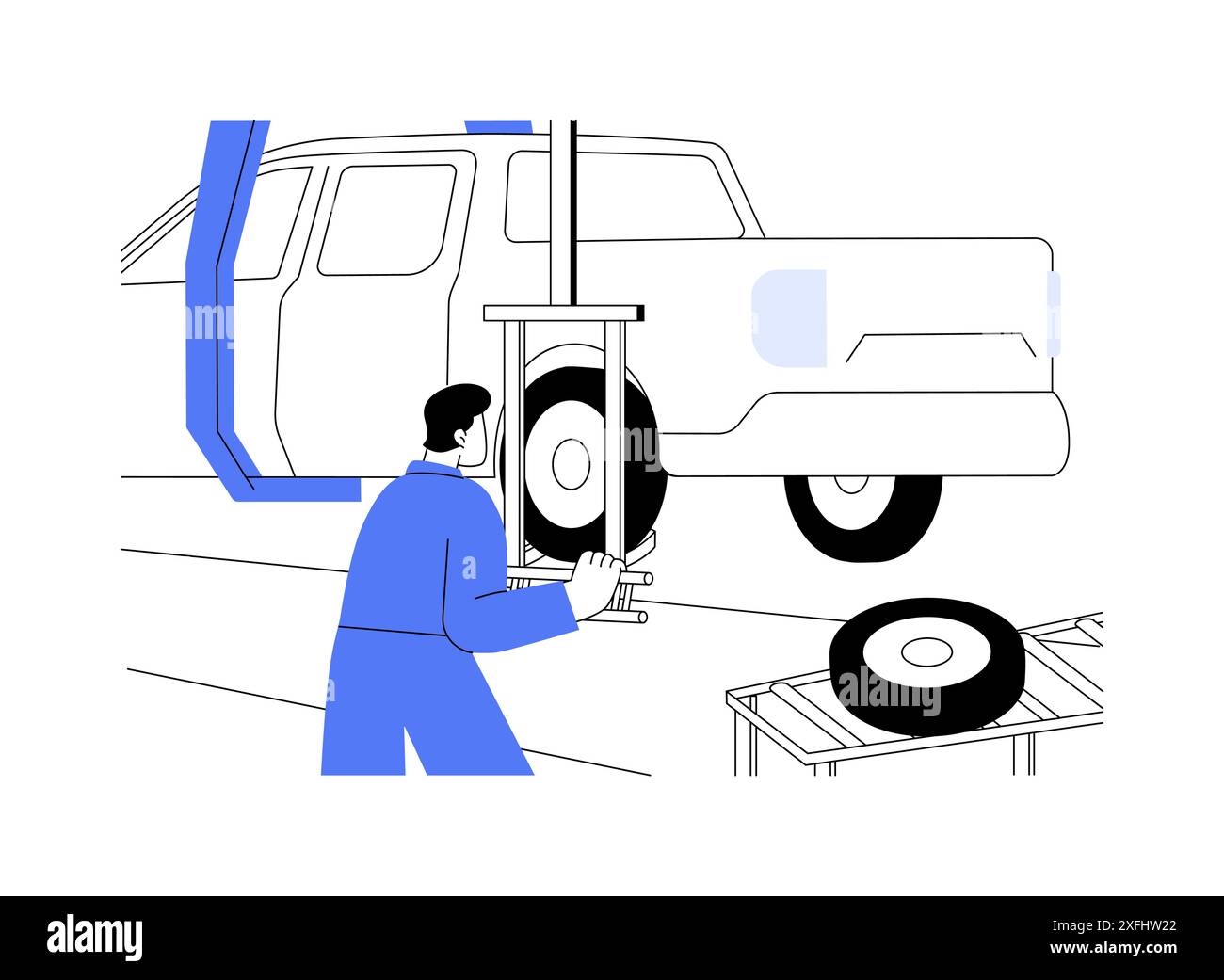 Classic car manufacturing Stock Vector Images - Alamy