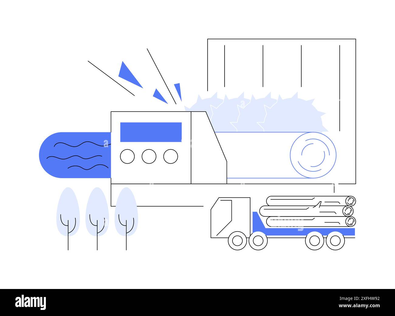 Debarking abstract concept vector illustration Stock Vector Image & Art ...