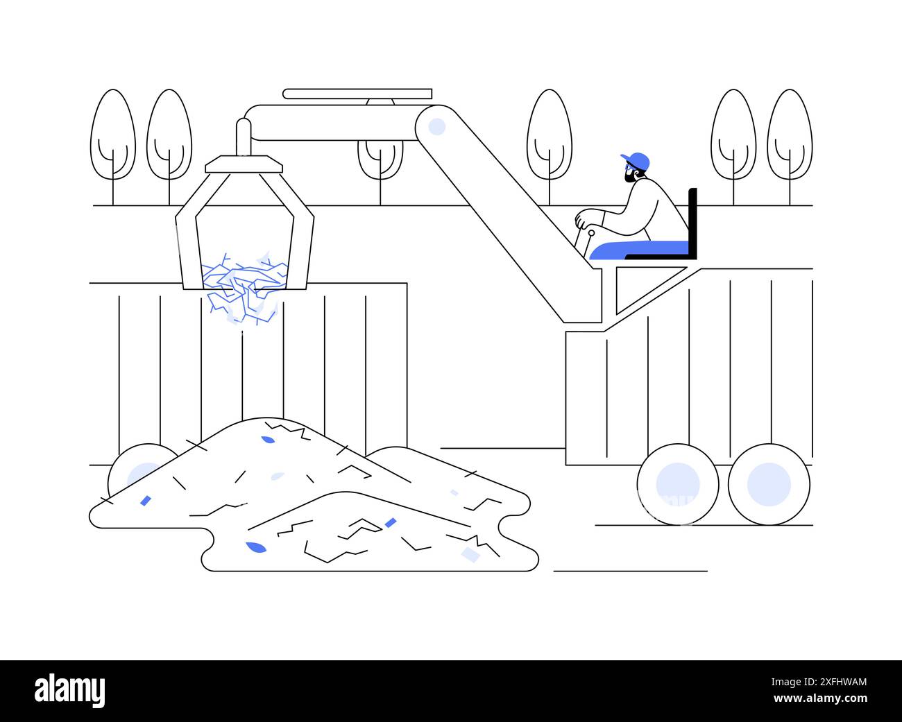 Debris cleanup abstract concept vector illustration Stock Vector Image ...
