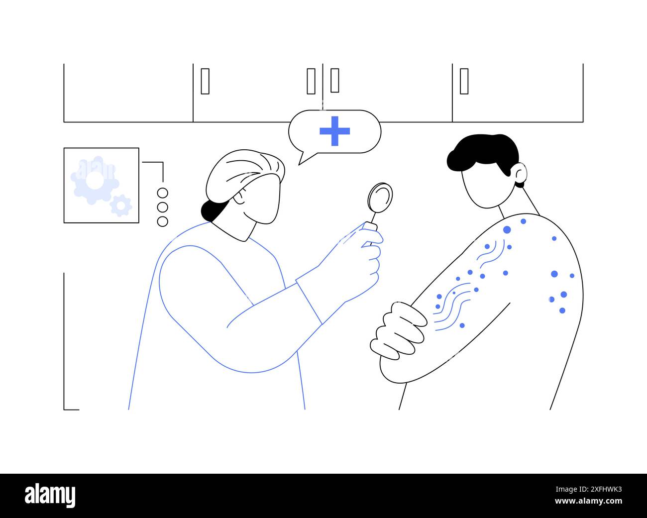 Skin rash abstract concept vector illustration Stock Vector Image & Art ...