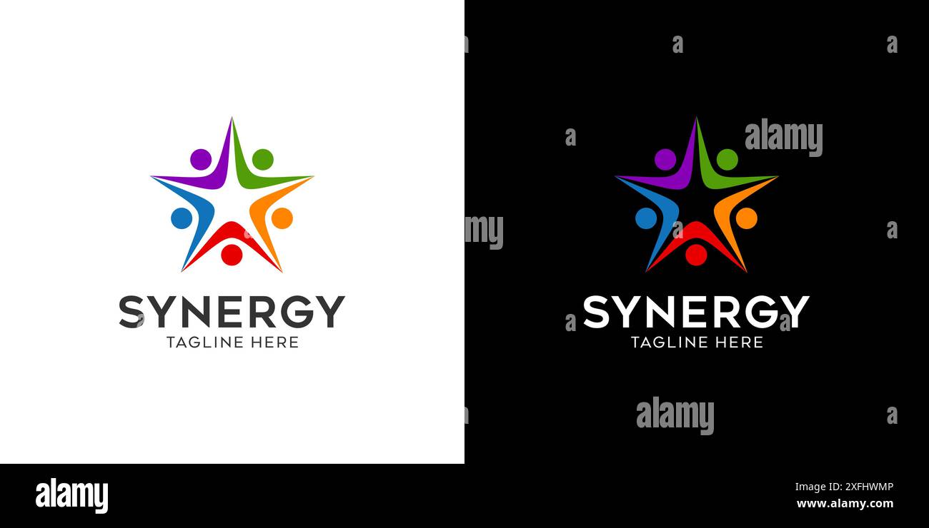 Teamwork working together Stock Vector Images - Alamy