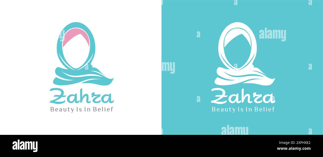 hijab logo template for headdress boutique or muslim store Stock Vector ...