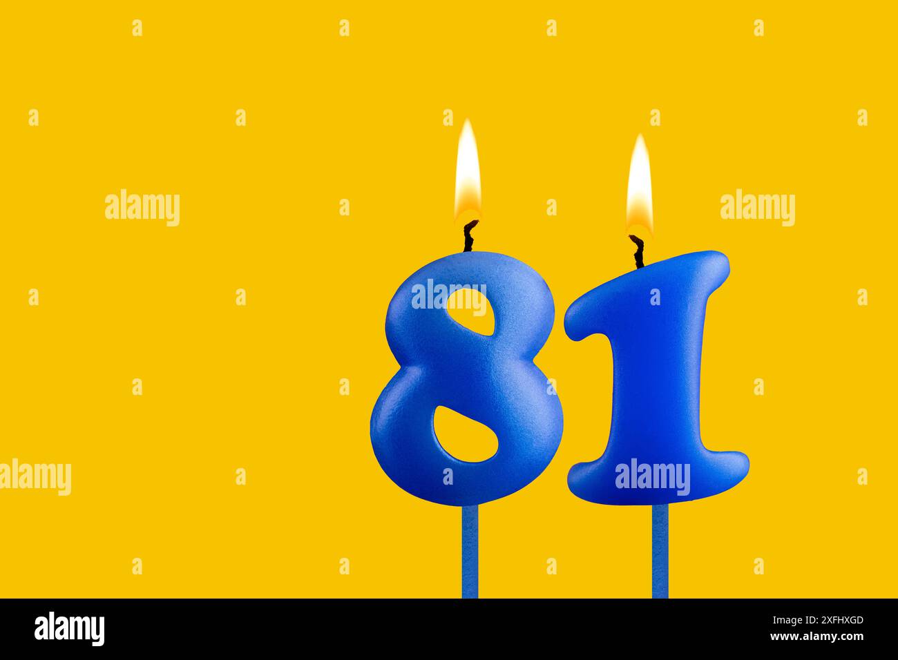 Number 81 birthday candle hi-res stock photography and images - Alamy
