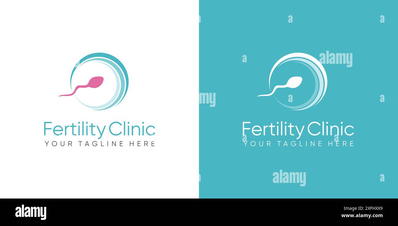 Fertility clinic logo. sperm symbols healthcare fertility pregnancy ...