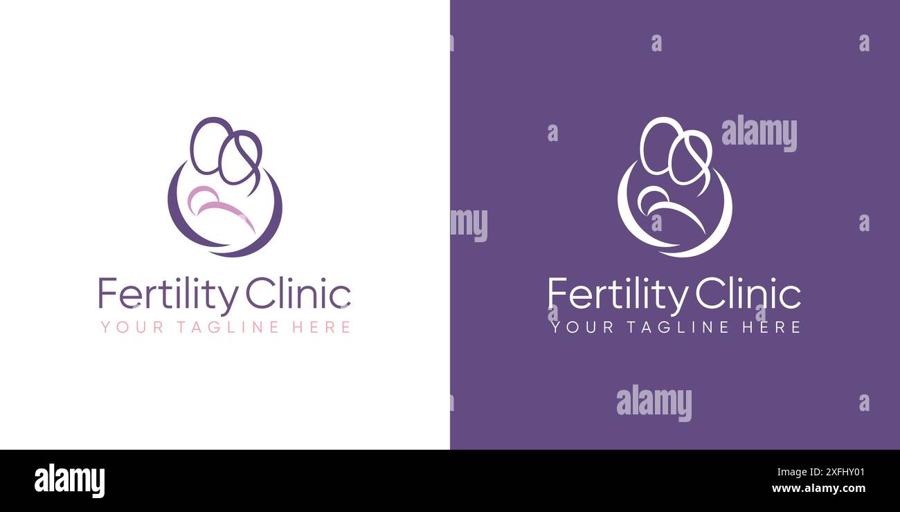 Fertility clinic logo. sperm symbols healthcare fertility pregnancy ...