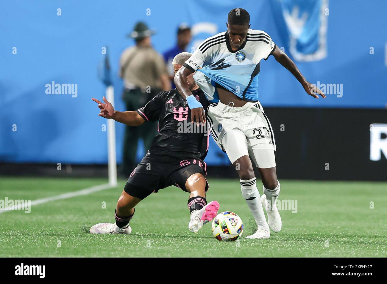 July 3, 2024, Charlotte, North Carolina, U.S: Charlotte FC midfielder ...