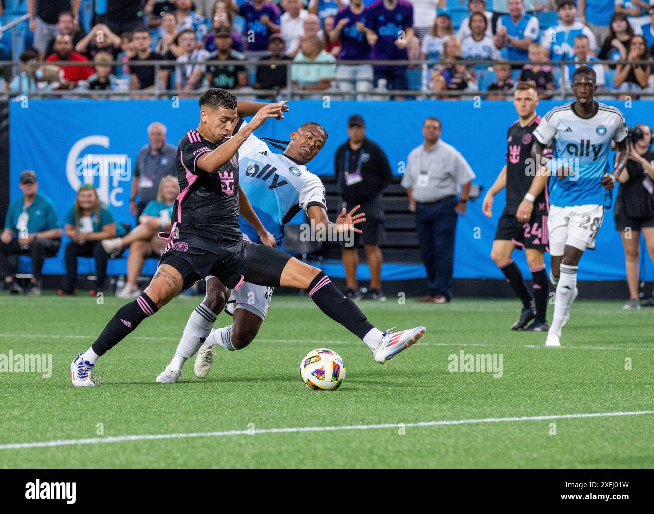 July 3, 2024: Inter Miami midfielder TomÃ¡s Aviles (6) cuts off ...