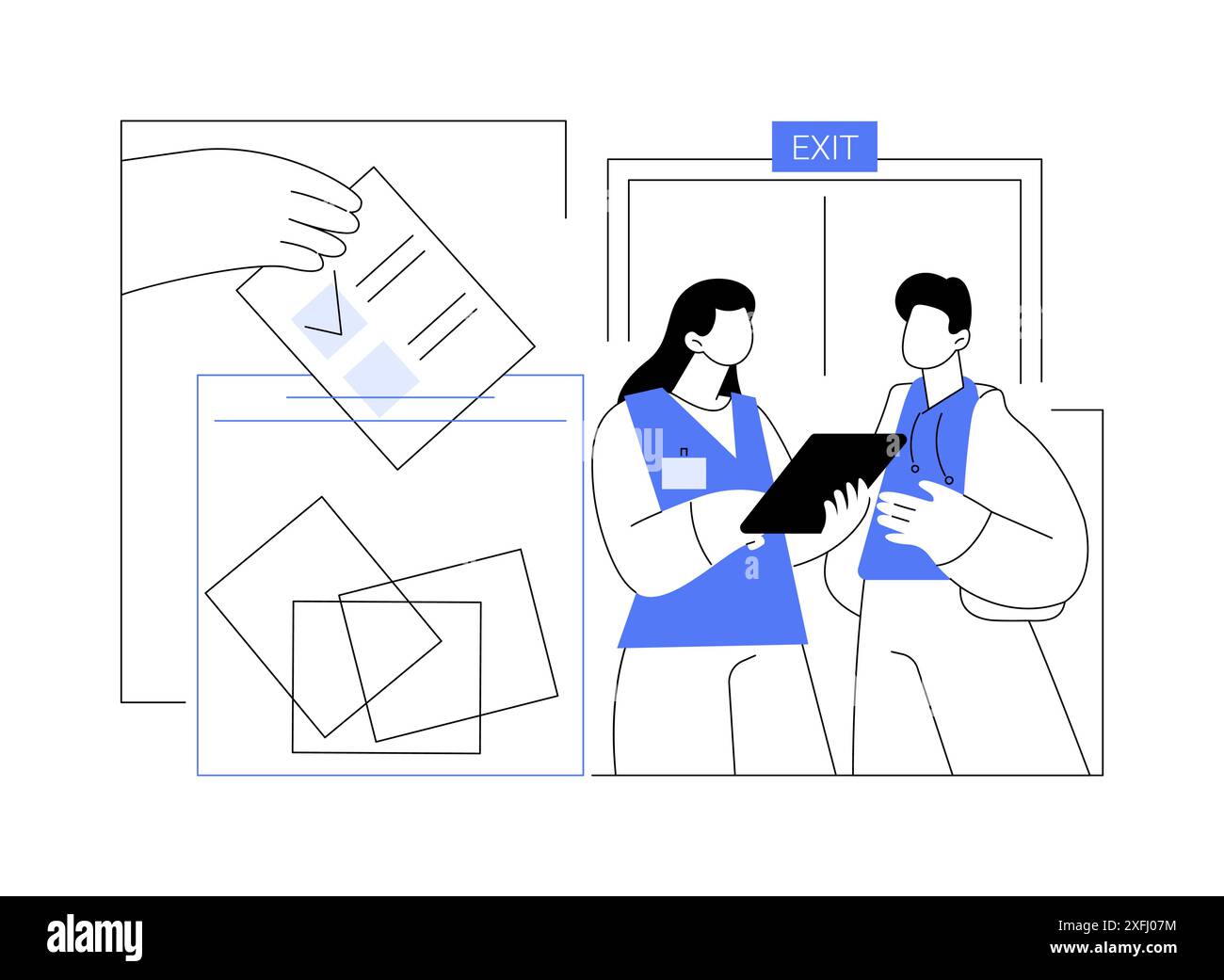 Exit polling abstract concept vector illustration Stock Vector Image ...