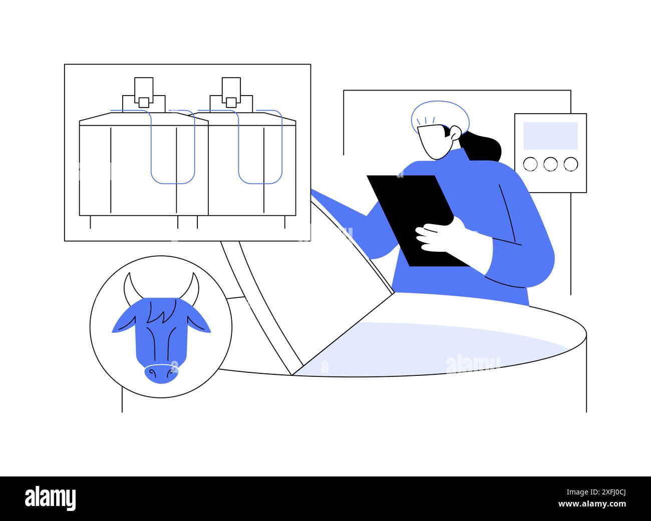 Milk pasteurization abstract concept vector illustration Stock Vector ...