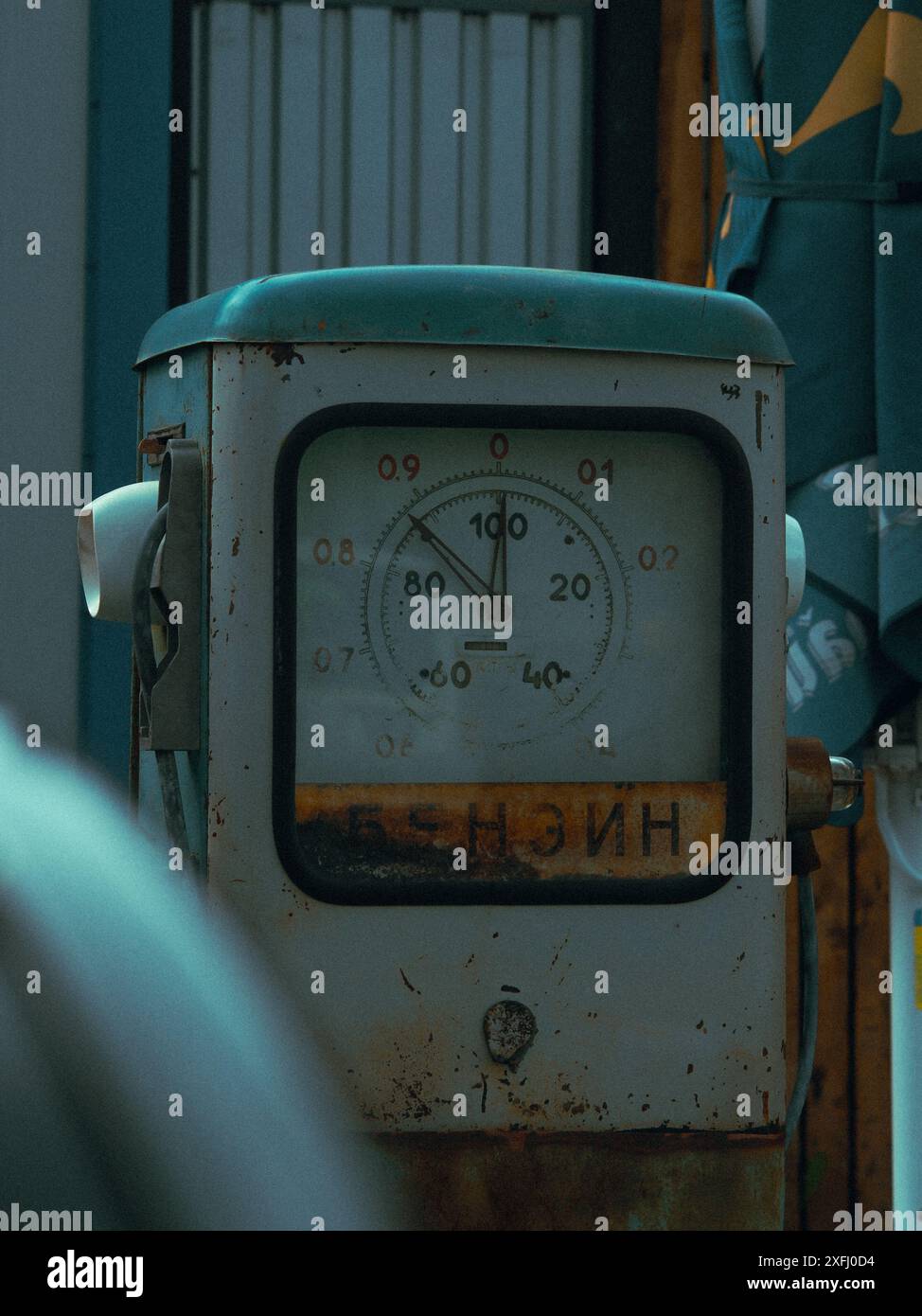 Vintage fuel pump made to charge electric cars Stock Photo - Alamy