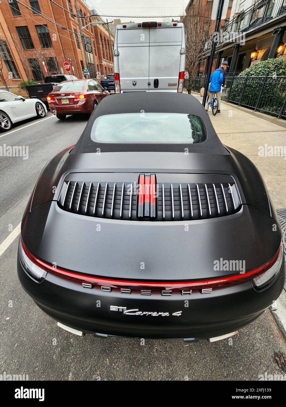 New York City, USA - February 10, 2024: Porsche 911 Carrera 4s ...