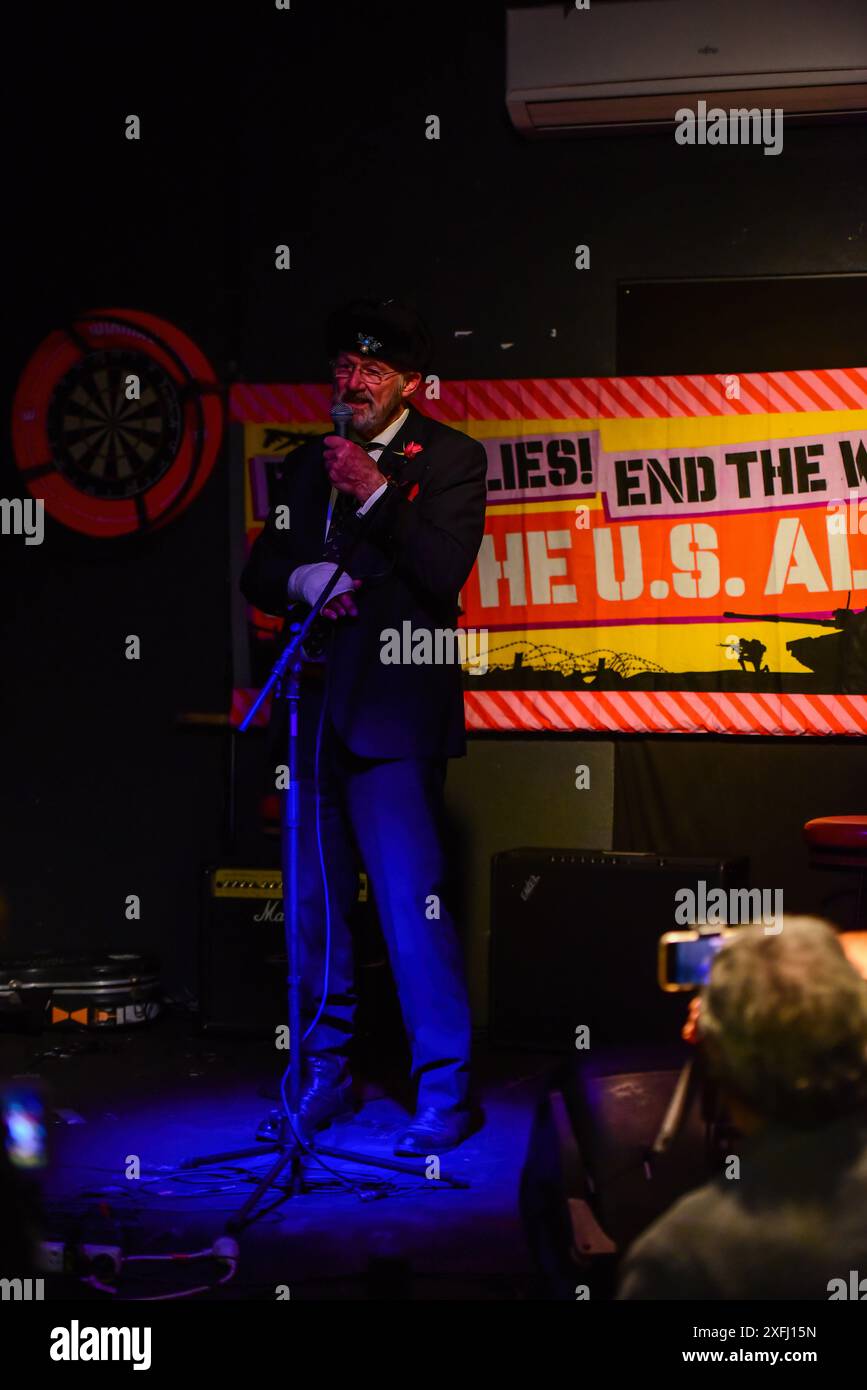 John Shipton, father of Julian Assange is seen during the celebration ...
