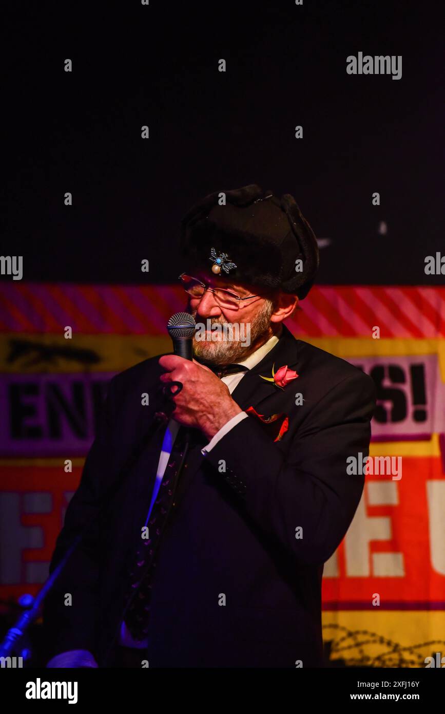 John Shipton, father of Julian Assange is seen during the celebration ...