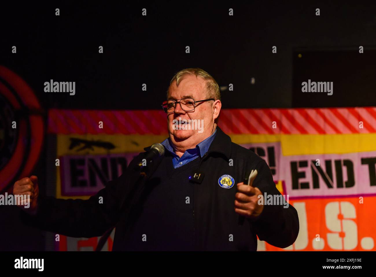 National Leader of Australian Citizen Party Craig Isherwood is seen ...