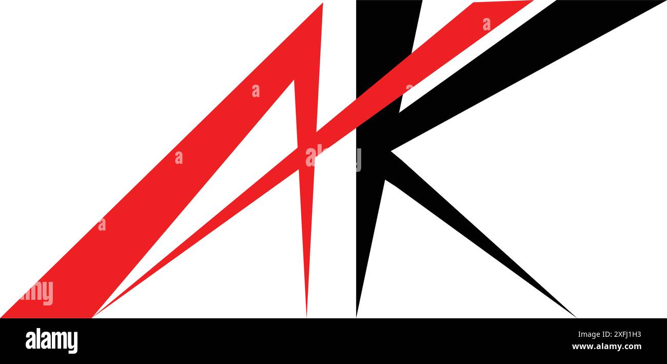 letter a k logo illustration design Stock Vector Image & Art - Alamy