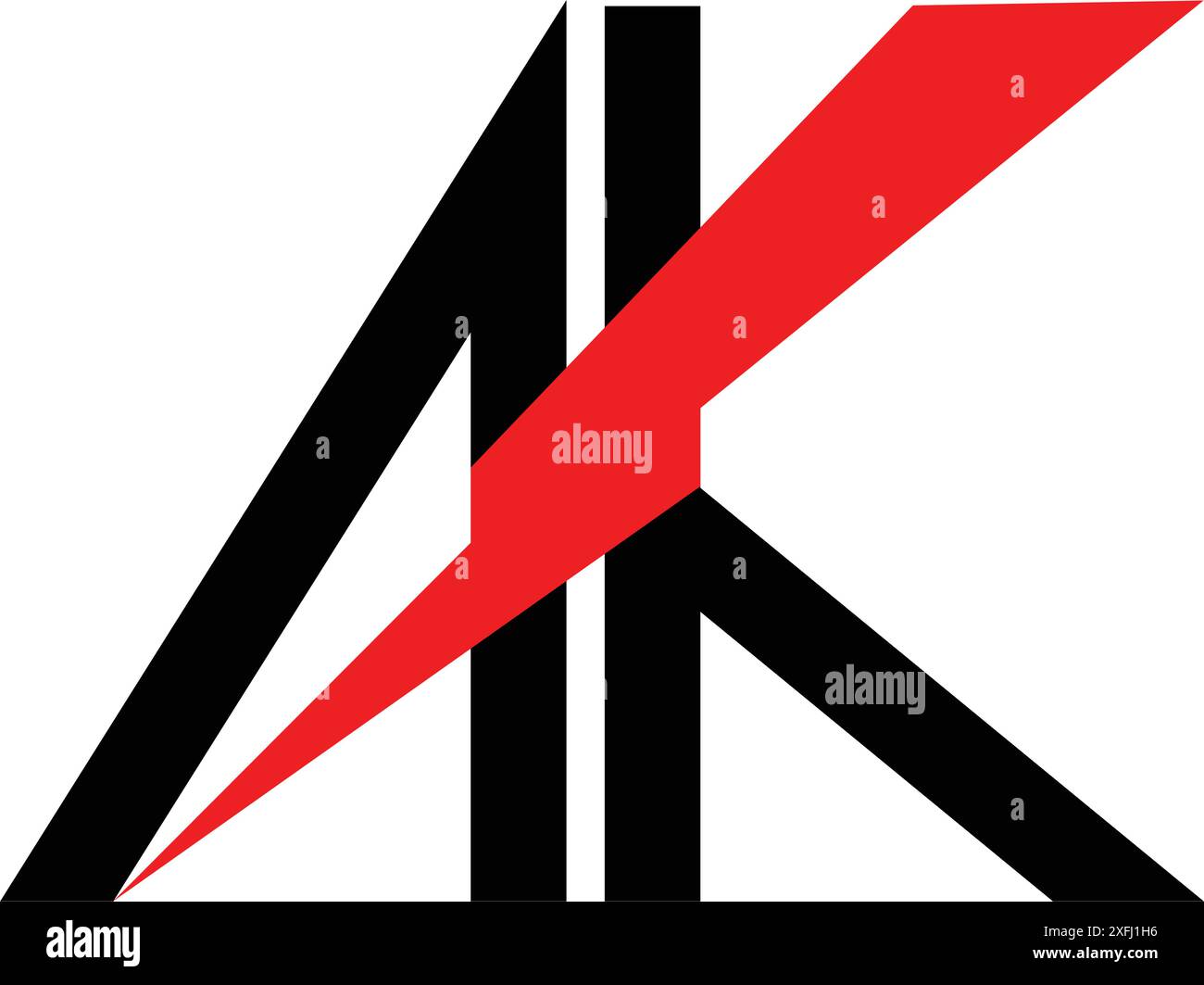 letter a k logo illustration design Stock Vector Image & Art - Alamy