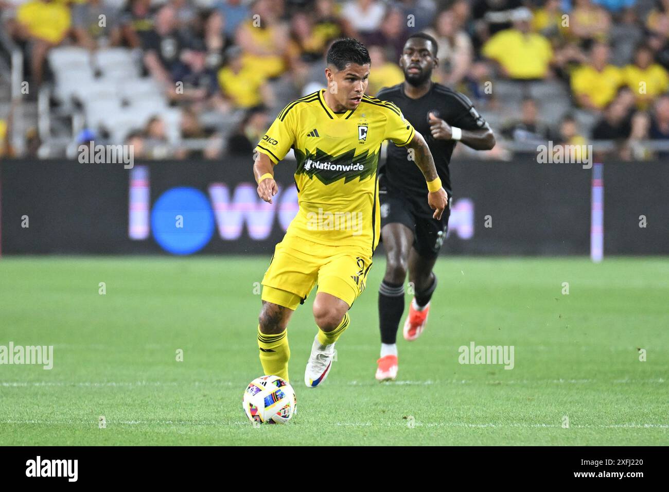 Columbus, Ohio, USA. 3rd July, 2024. Columbus Crew forward Cucho HernÃ ...