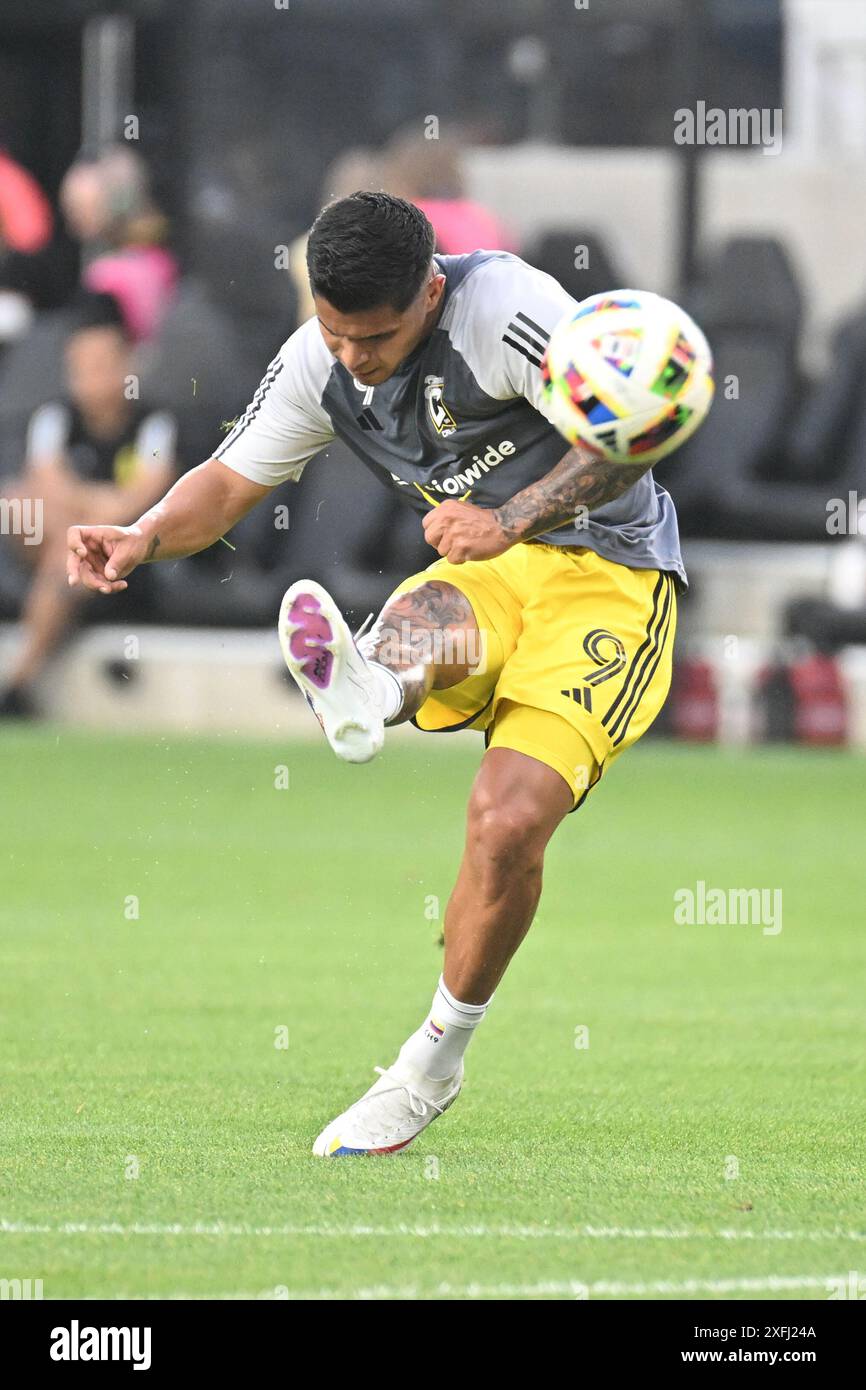 Columbus, Ohio, USA. 3rd July, 2024. Columbus Crew forward Cucho HernÃ ...