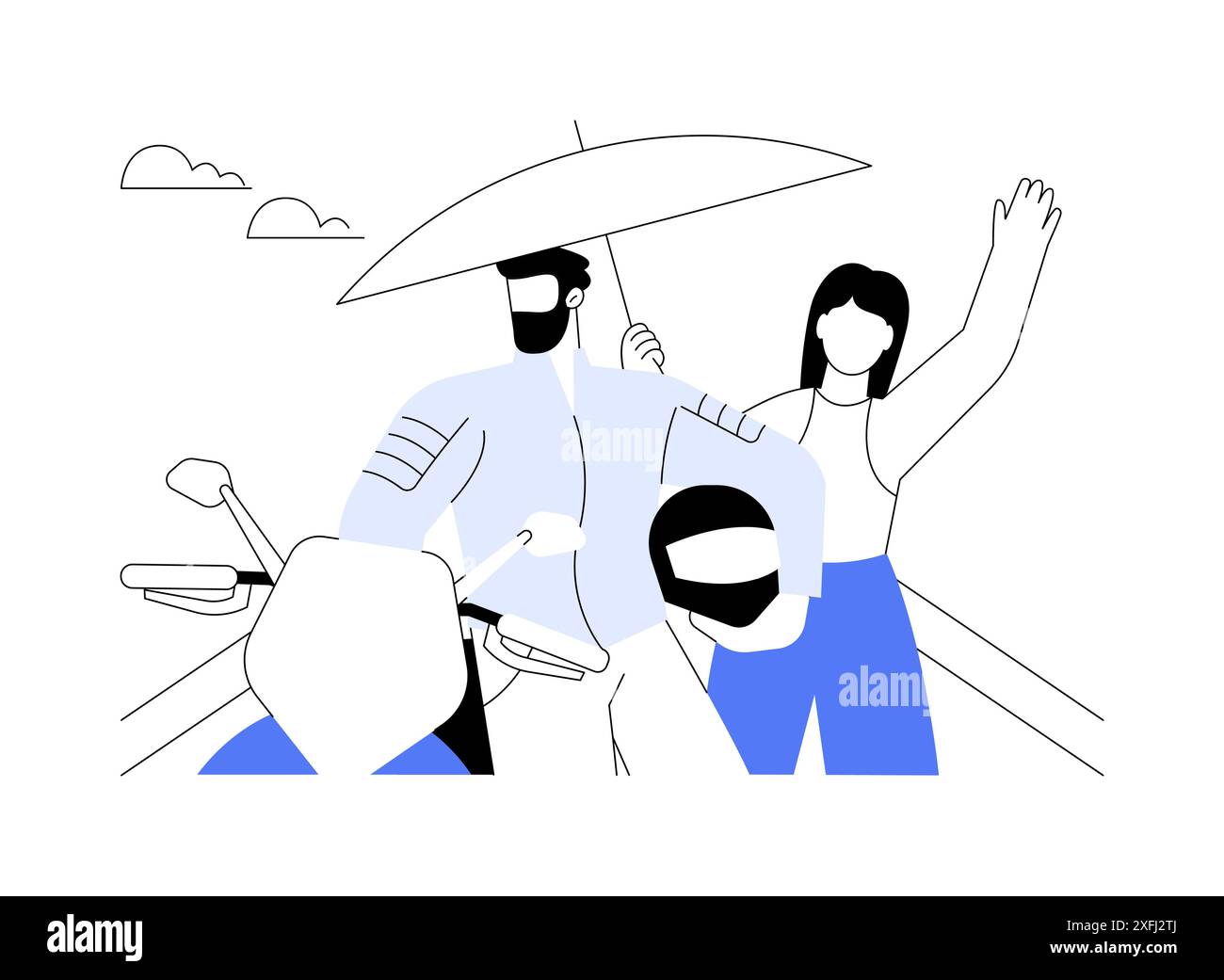 Grid girls abstract concept vector illustration Stock Vector Image ...