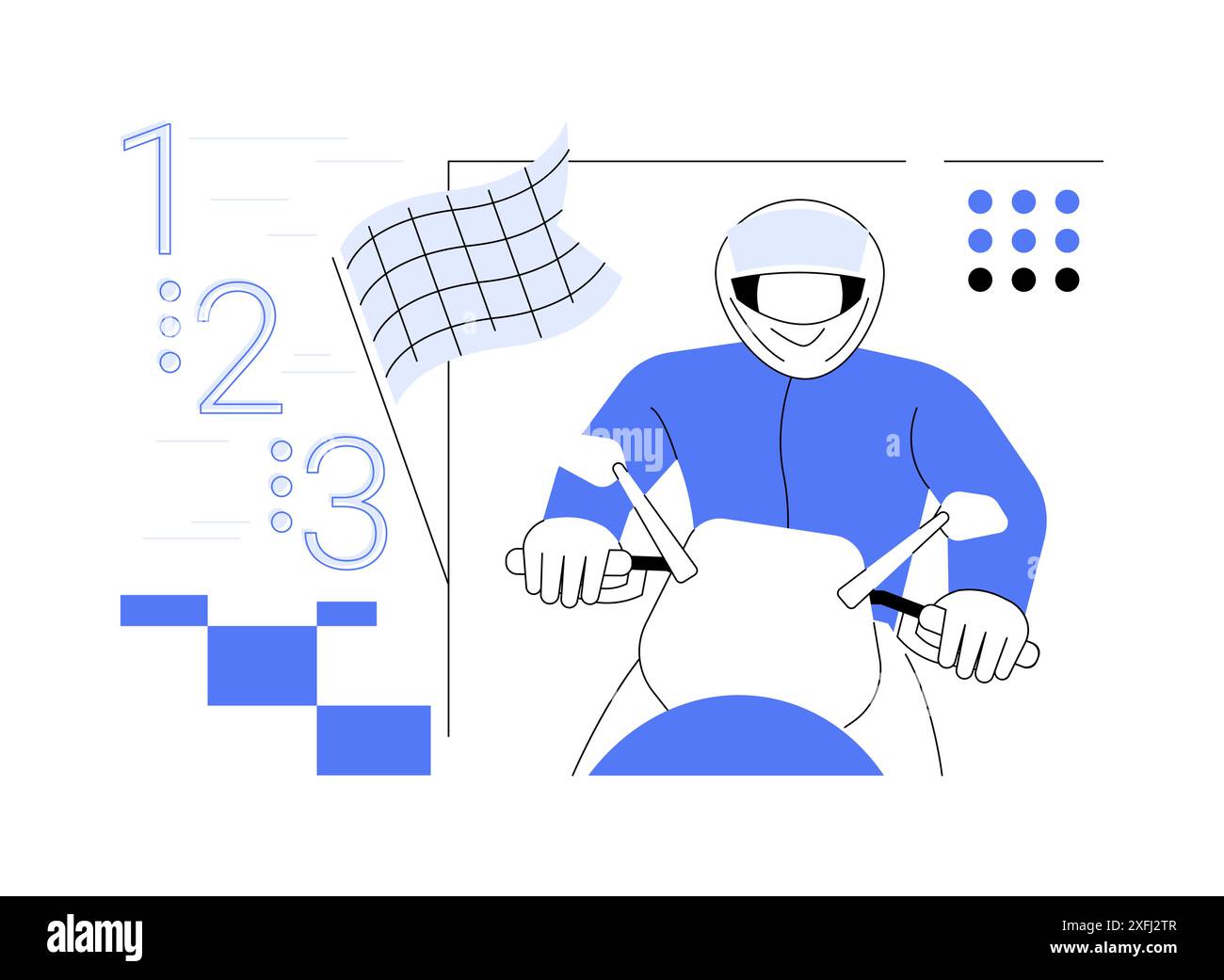 Starting grid abstract concept vector illustration Stock Vector Image ...