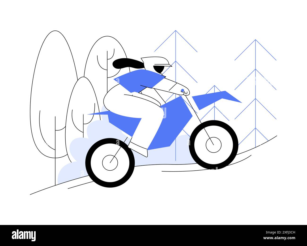 Enduro racing abstract concept vector illustration Stock Vector Image ...