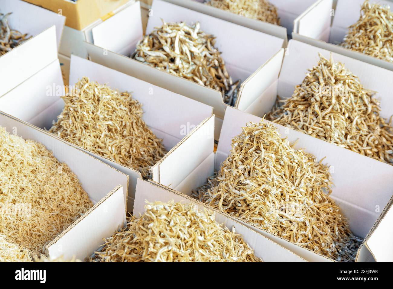 Dried fish of different sizes at fish market Stock Photo - Alamy