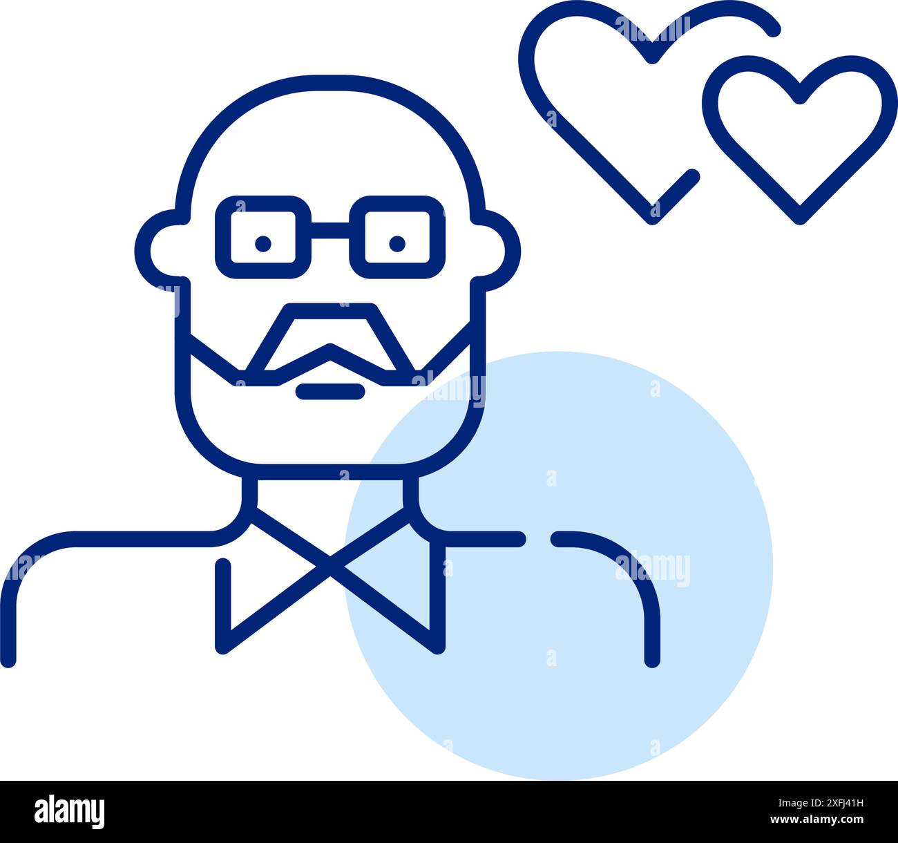 Happy old person in care home Stock Vector Images - Alamy