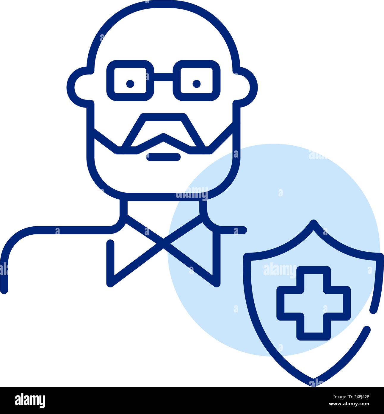 Medical technology elderly Stock Vector Images - Alamy