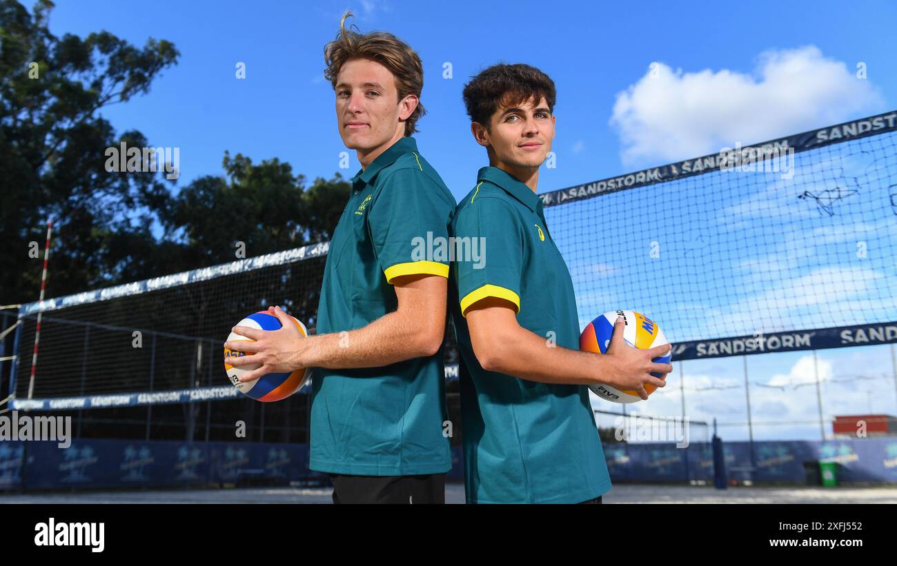 Brisbane, Australia. 04th July, 2024. Izac Carracher and Mark ...