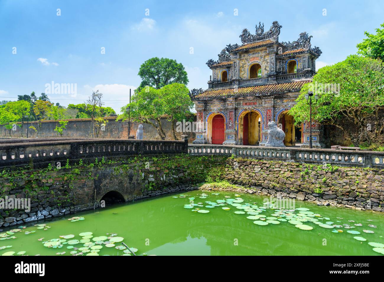 Amazing view of the East Gate (Hien Nhon Gate) to the Citadel with the ...