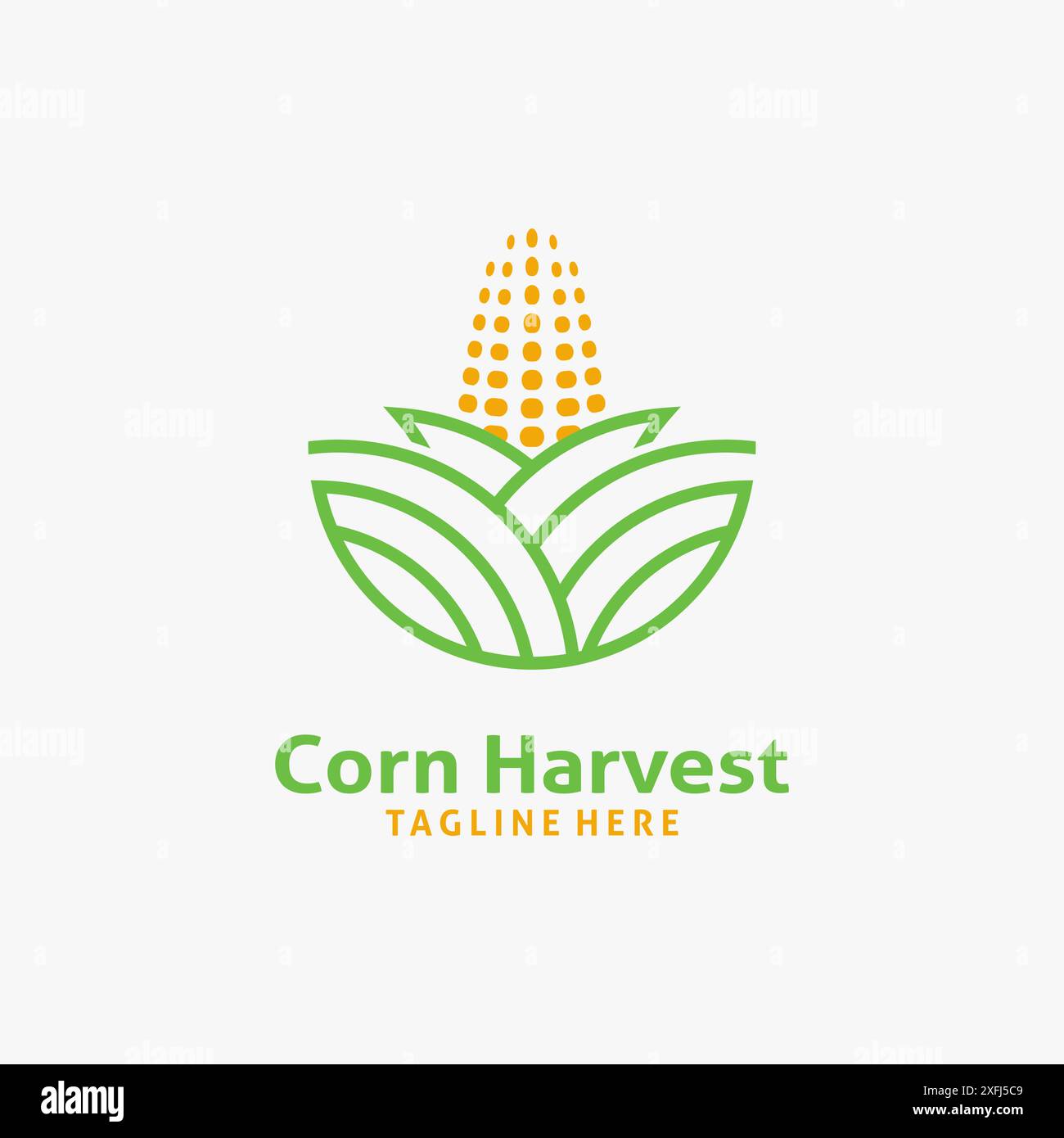 Corn farm logo design Stock Vector Image & Art - Alamy