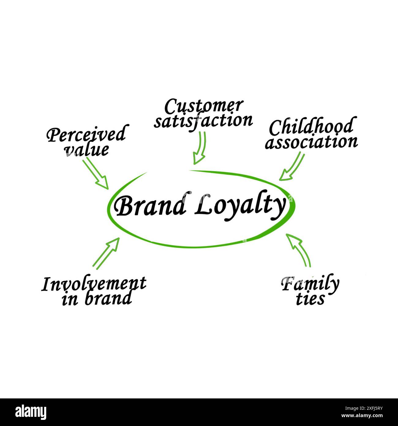 Five Drivers of Brand Loyalty Stock Photo - Alamy
