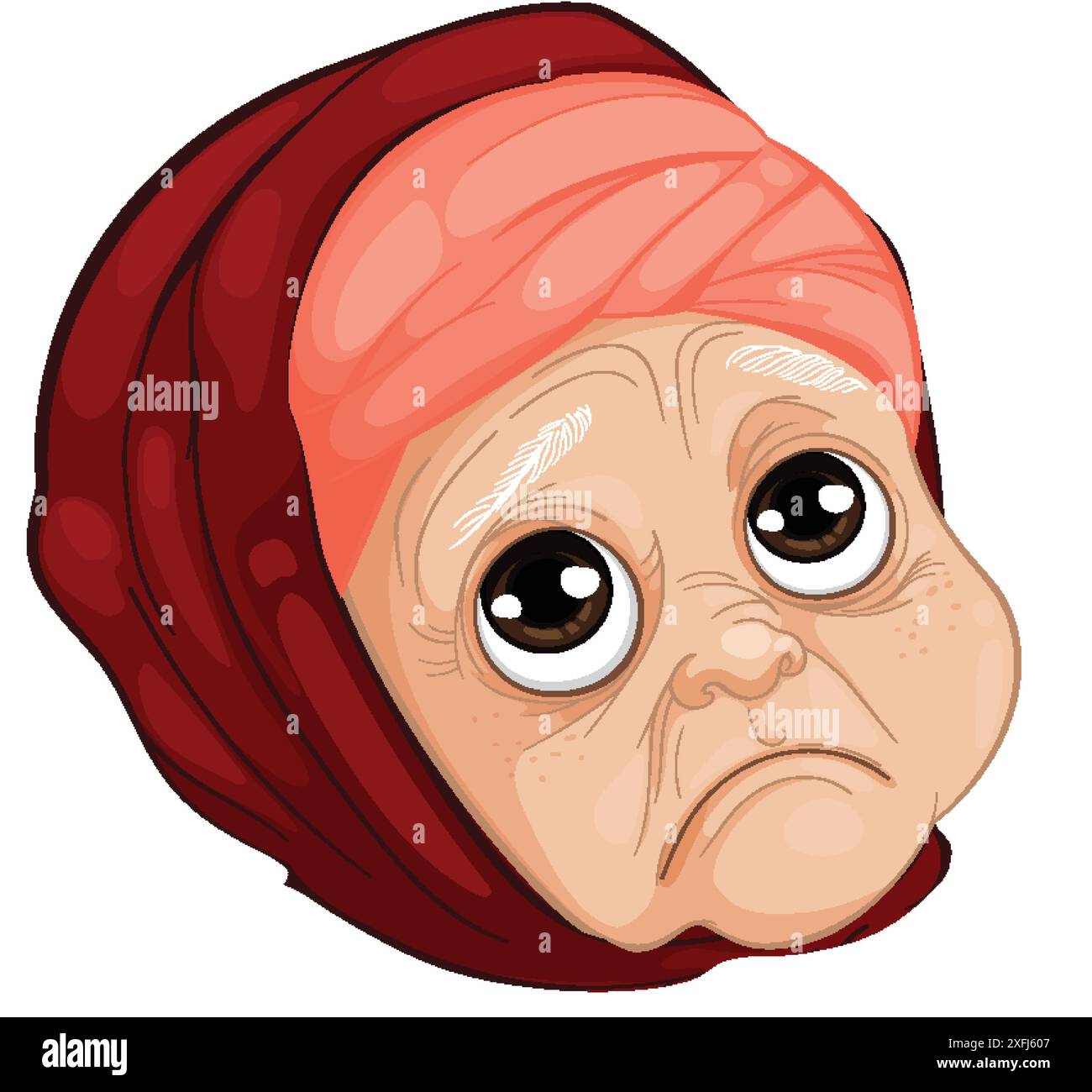 Face sad eyes old Cut Out Stock Images & Pictures - Alamy