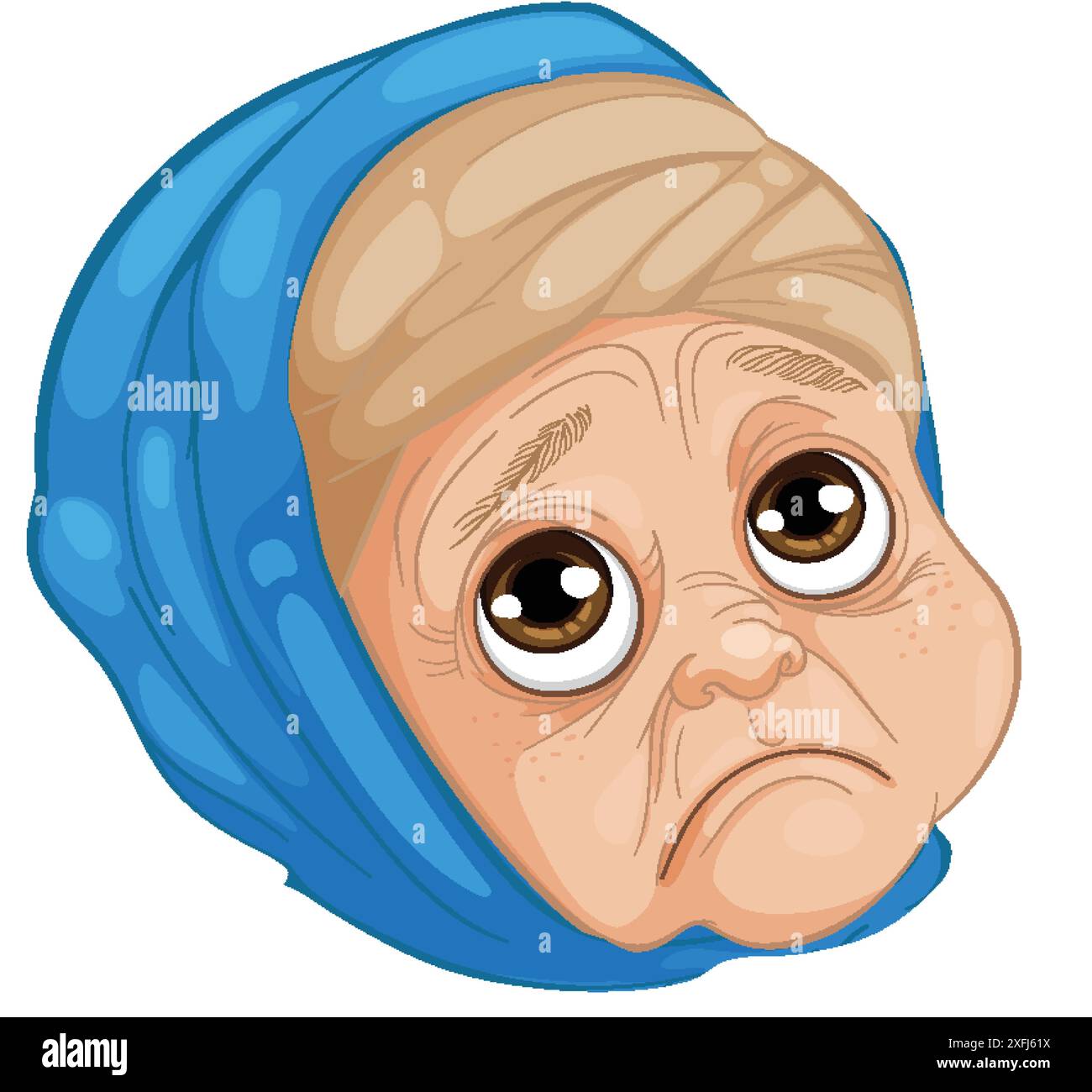 Face sad eyes old Cut Out Stock Images & Pictures - Alamy