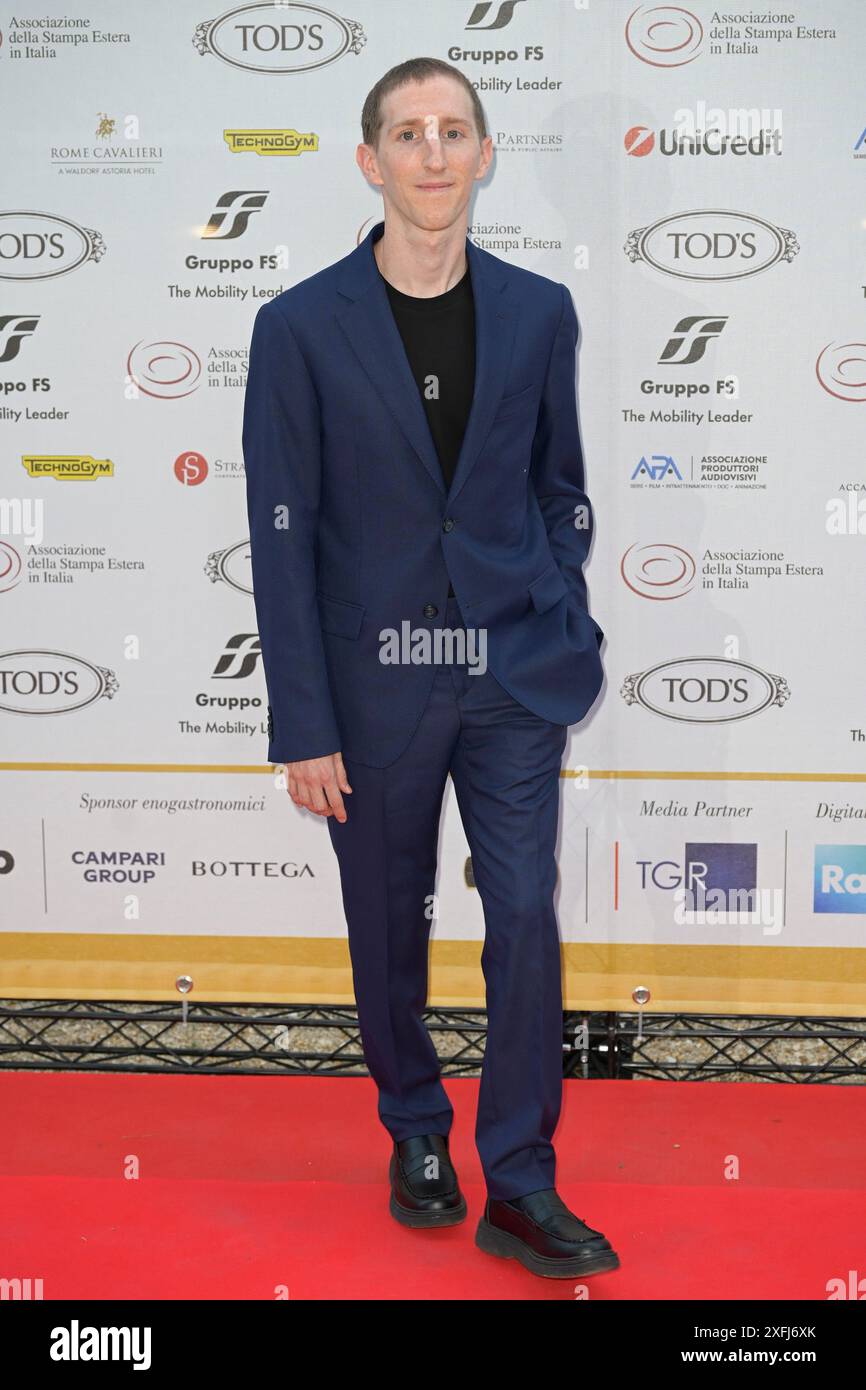 Rome, Italy. 03rd July, 2024. Simone Zambelli attends the red carpet of ...