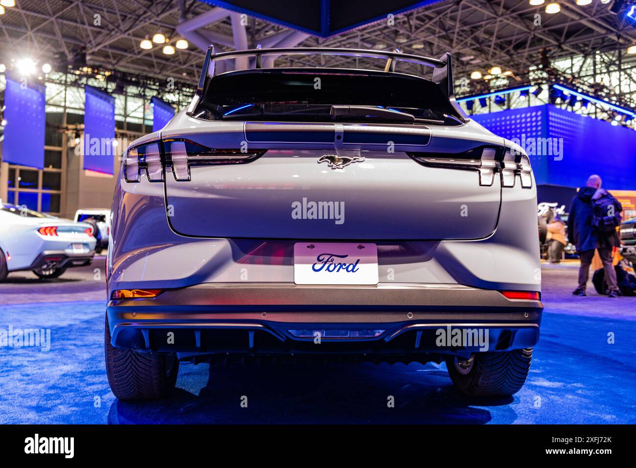 New York City, USA - March 27, 2024: Ford Mustang Mach-E SUV electric ...