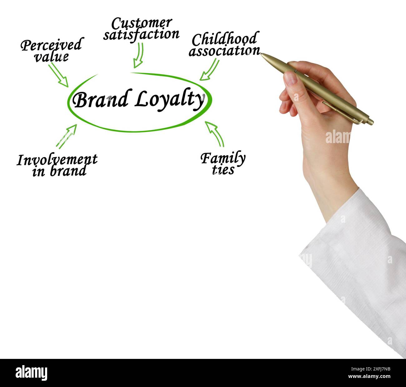 Five Drivers of Brand Loyalty Stock Photo - Alamy