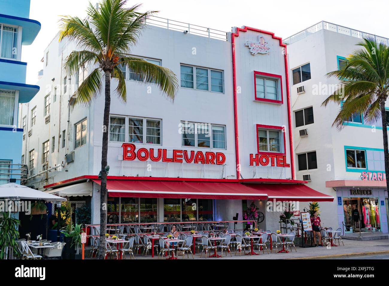 Miami, Florida, USA - June 06, 2024: Boulevard Hotel at Ocean Drive ...