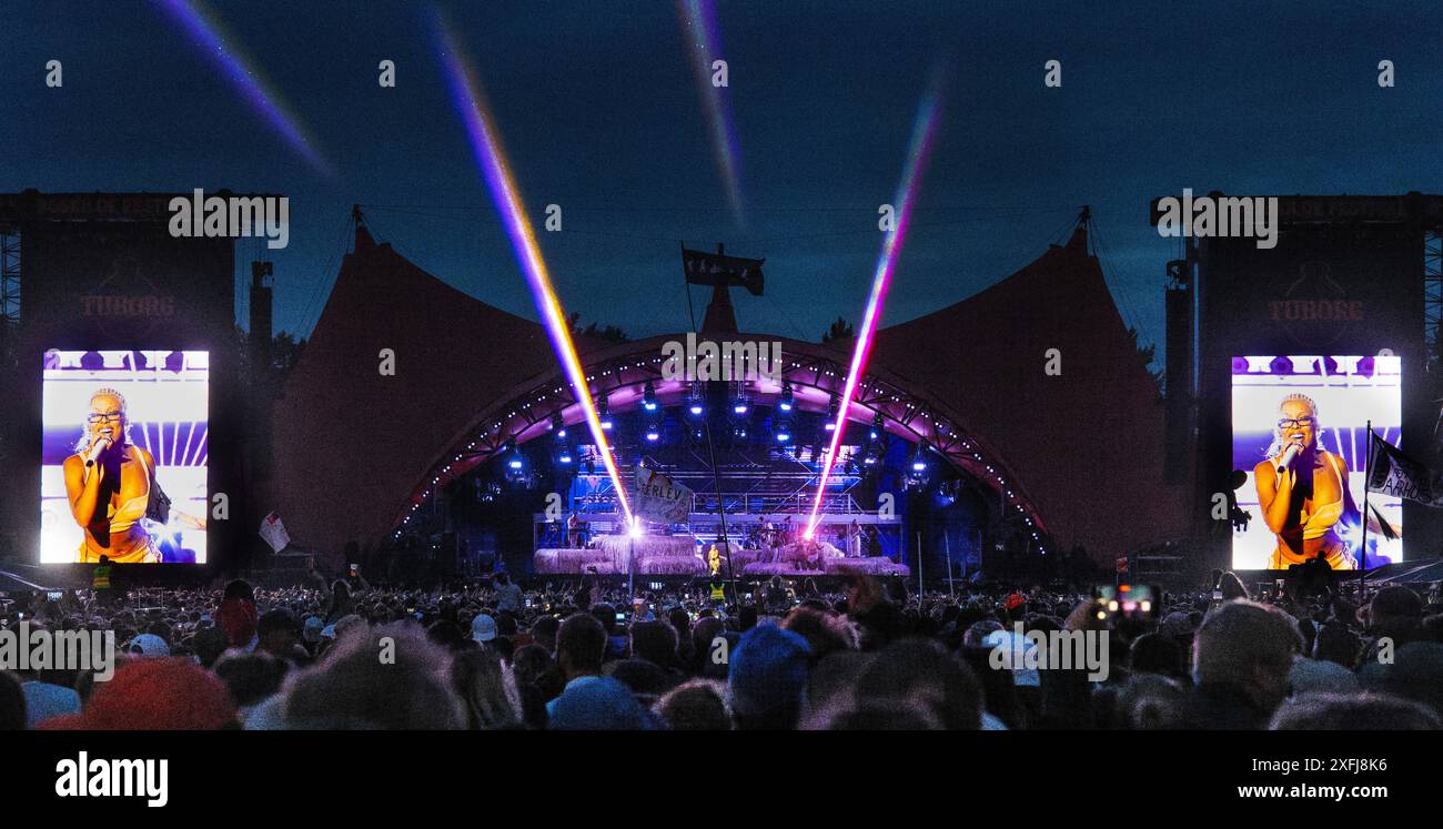 Roskilde, Denmark. 03rd July, 2024. American Doja Cat aka Amala Ratna ...