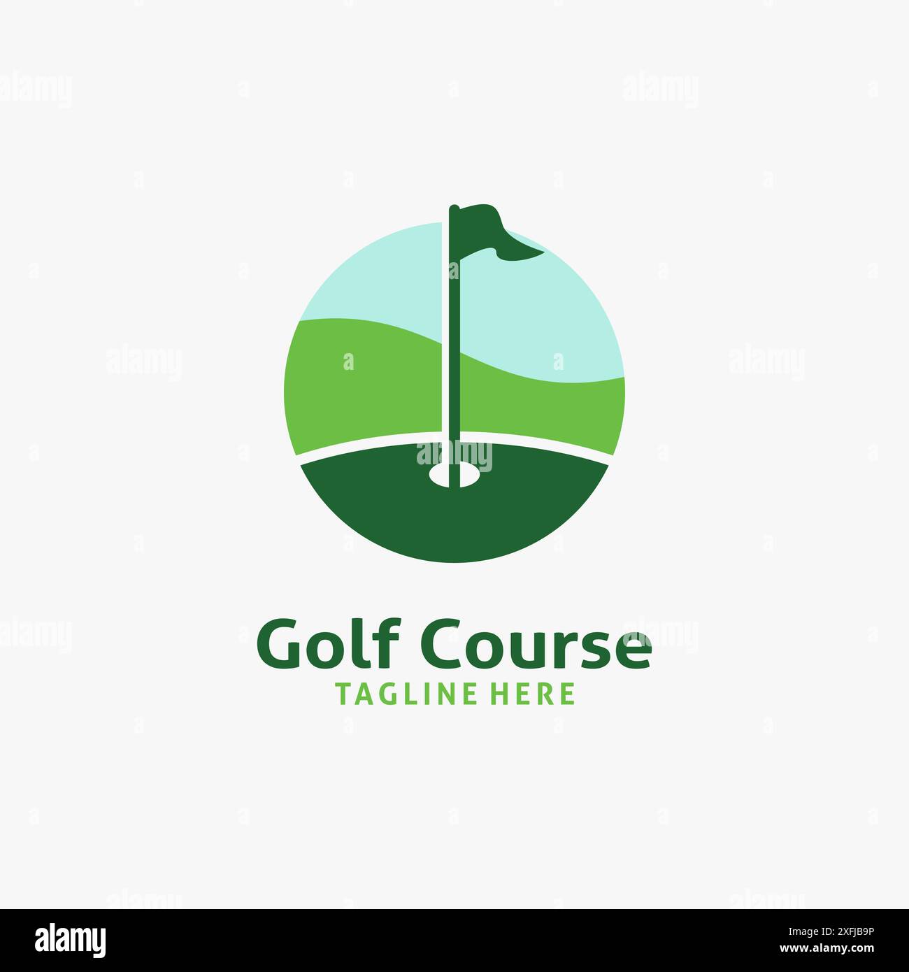 Circle golf course for golf logo design Stock Vector Image & Art - Alamy