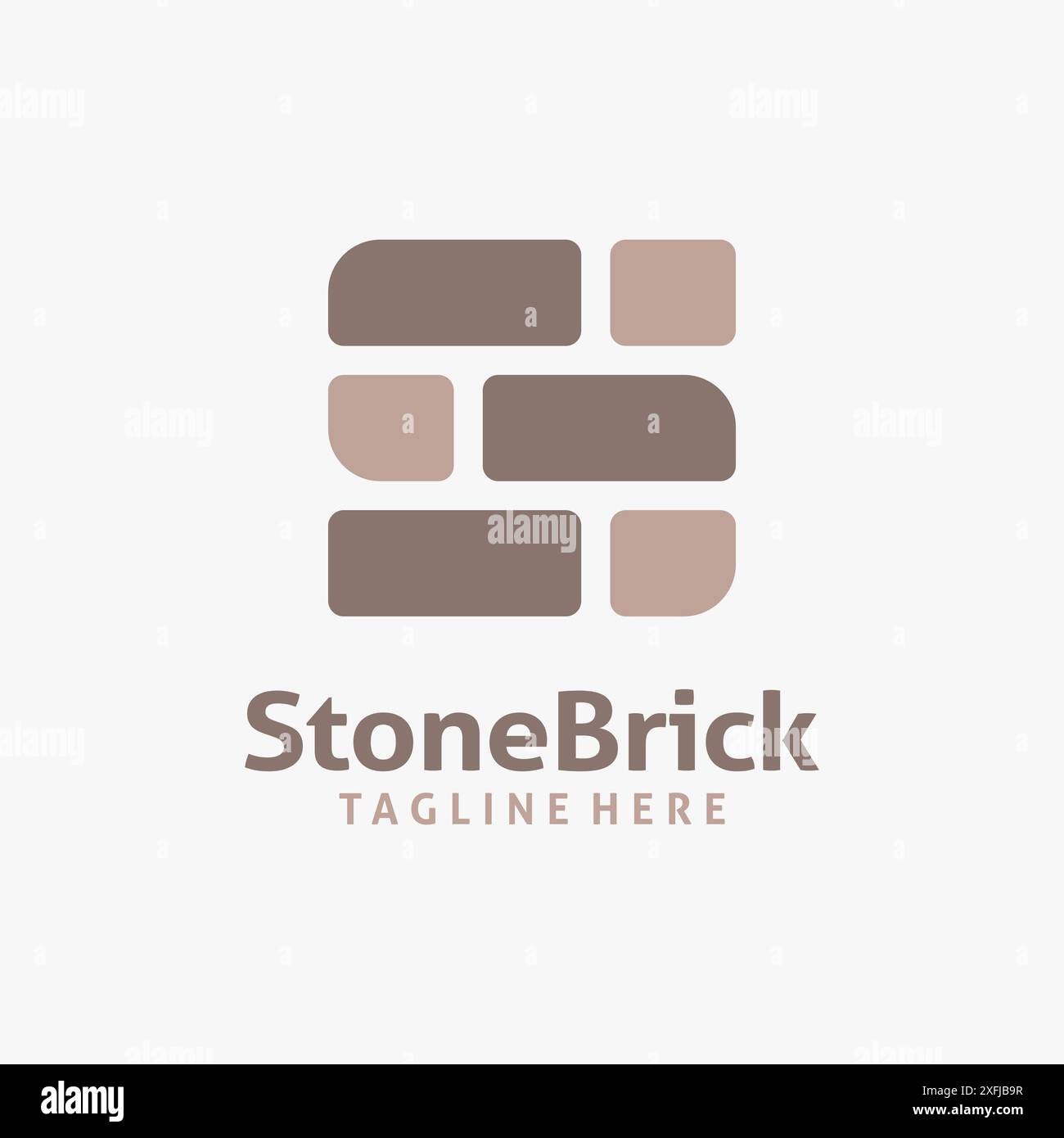 Rustic stone brick texture Stock Vector Images - Alamy