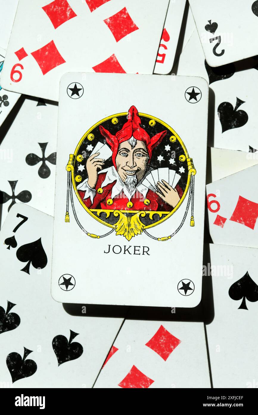 Playing Cards, Card Game, Joker Stock Photo - Alamy