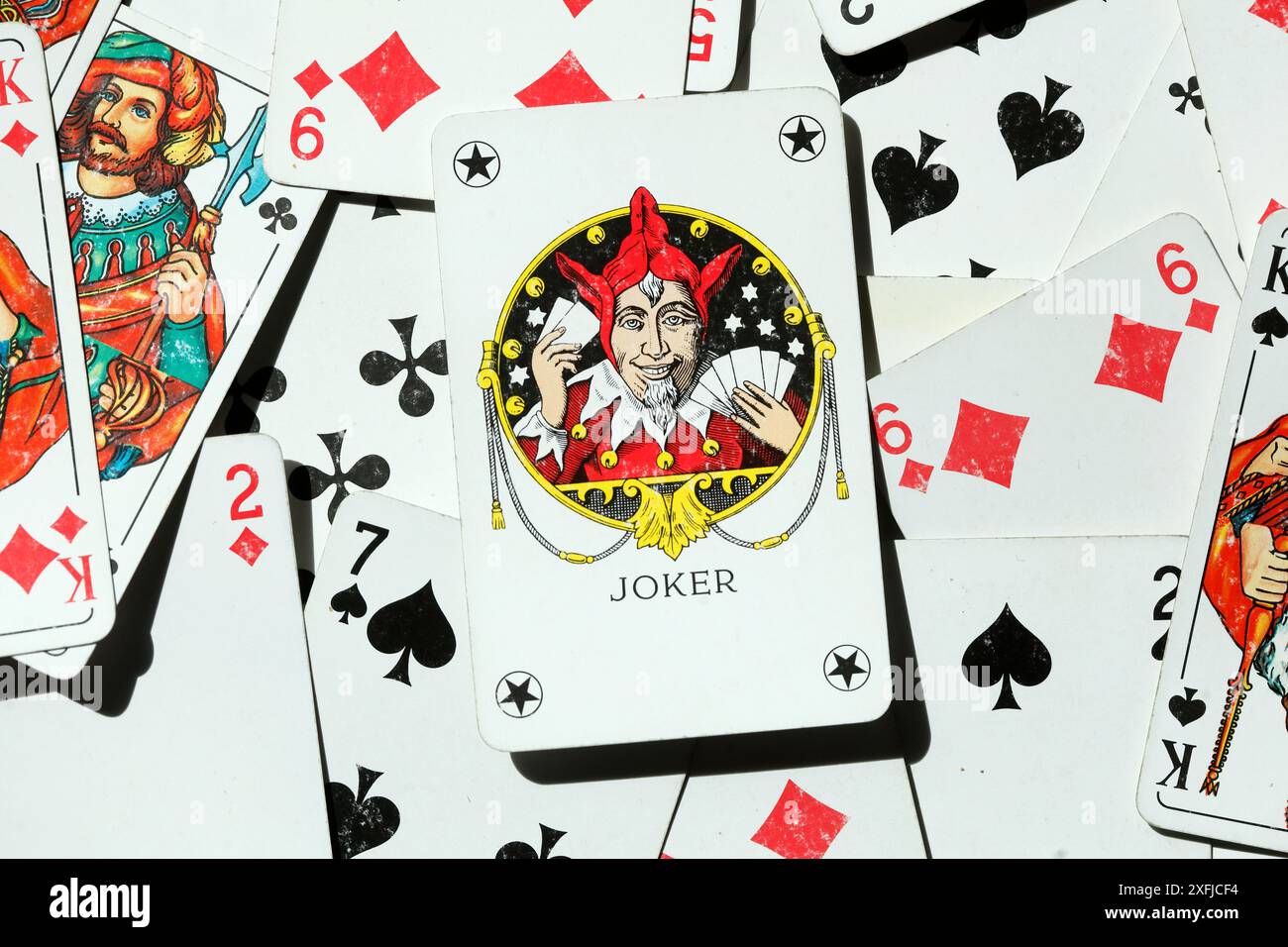 Playing Cards, Card Game, Joker Stock Photo - Alamy
